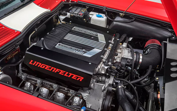 Ferrari Supercharged Engine HD Wallpaper