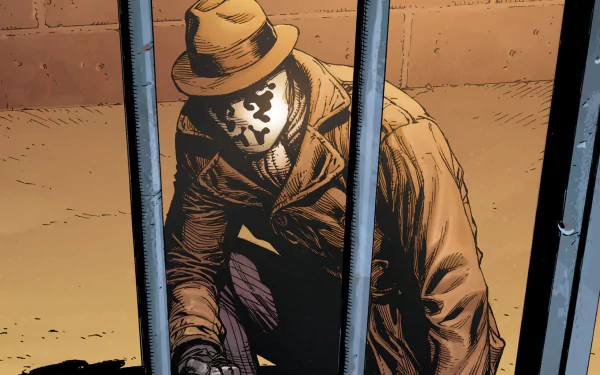 Rorschach in Rain - Watchmen HD Wallpaper