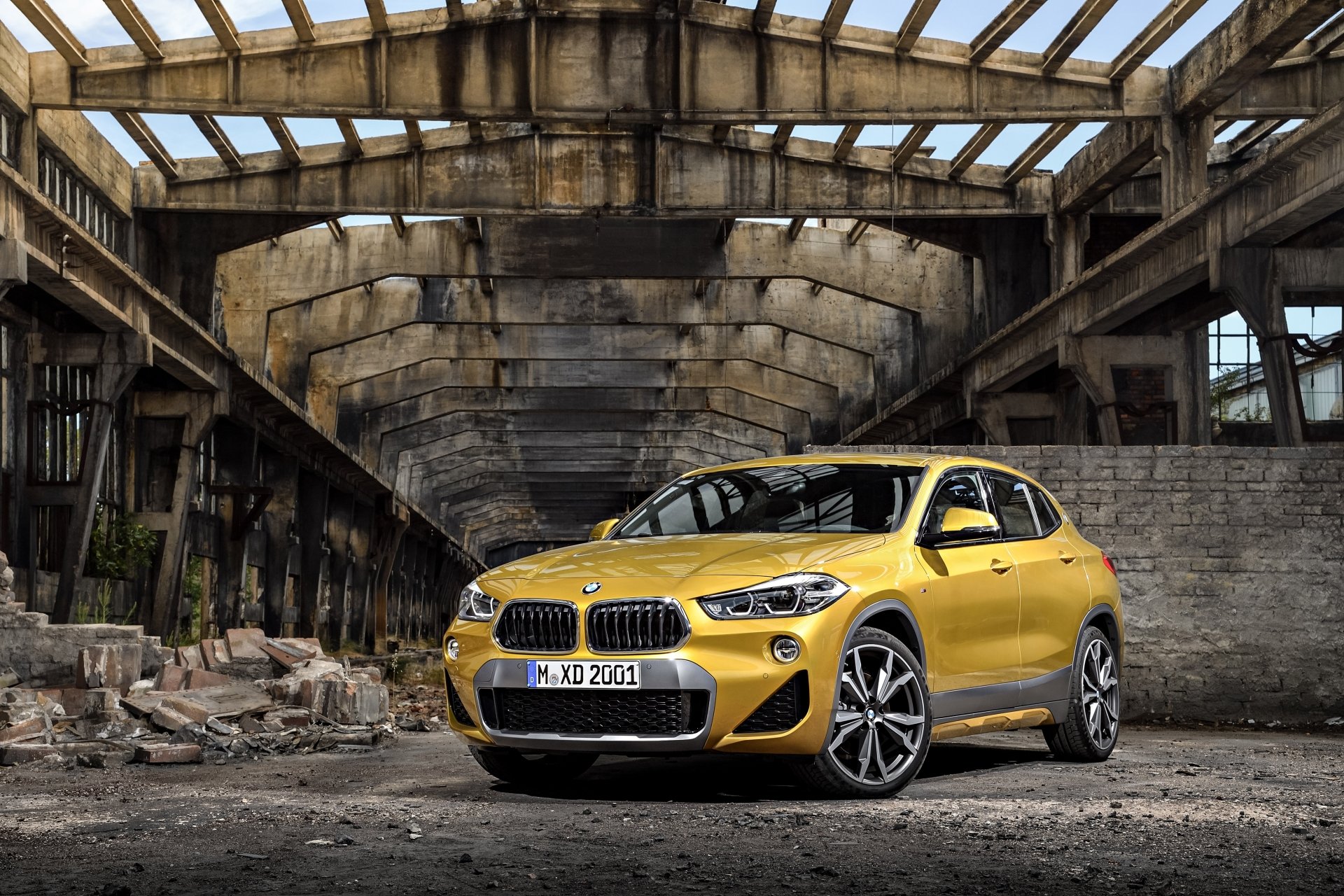 Download SUV Yellow Car Car BMW Vehicle BMW X2 4k Ultra HD Wallpaper