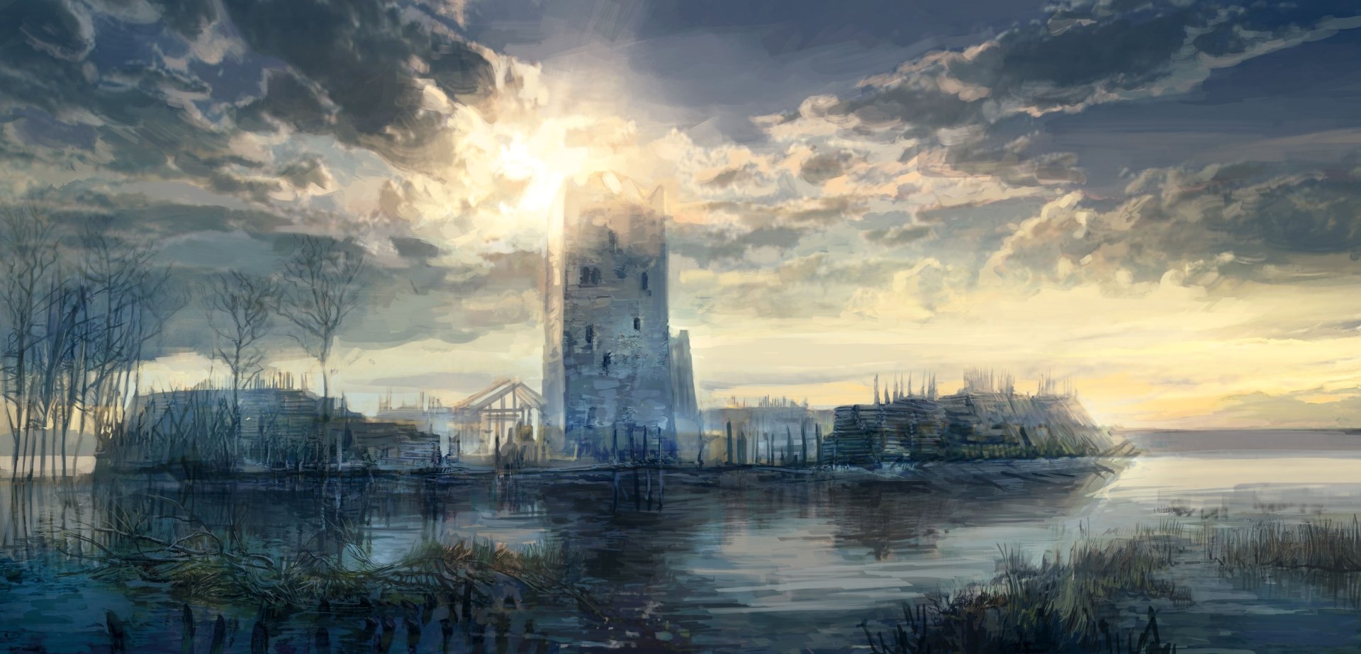 The Witcher 3: Wild Hunt - Tower in the Mist 4K Ultra HD Wallpaper