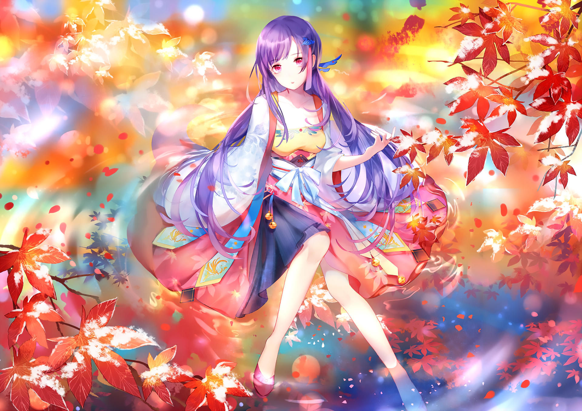 Original Anime Autumn Splendor HD Wallpaper by 詩驯