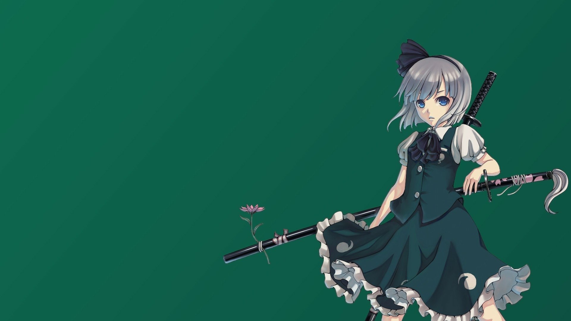 Download Green Youmu Konpaku Anime Touhou Green Anime HD Wallpaper