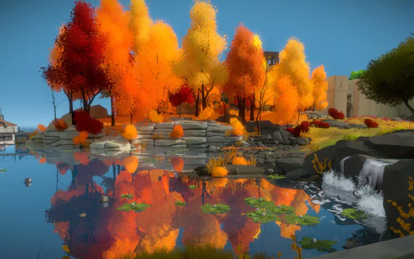 The Witness: Stunning 4K Ultra HD Autumn Escape Wallpaper