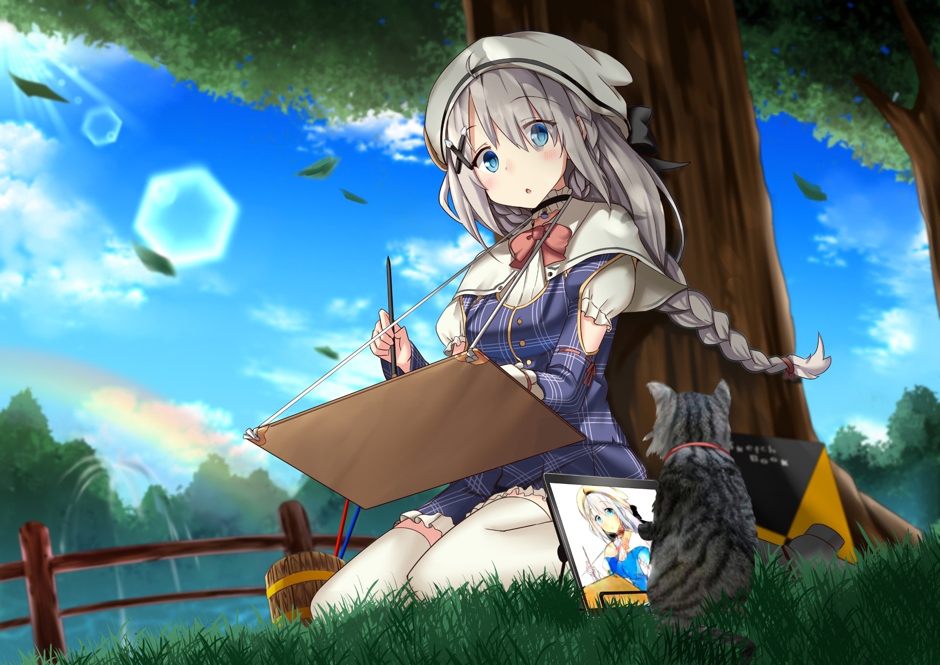 Original Anime Vision: HD Fantasy Under the Tree | 1920x1358 ...