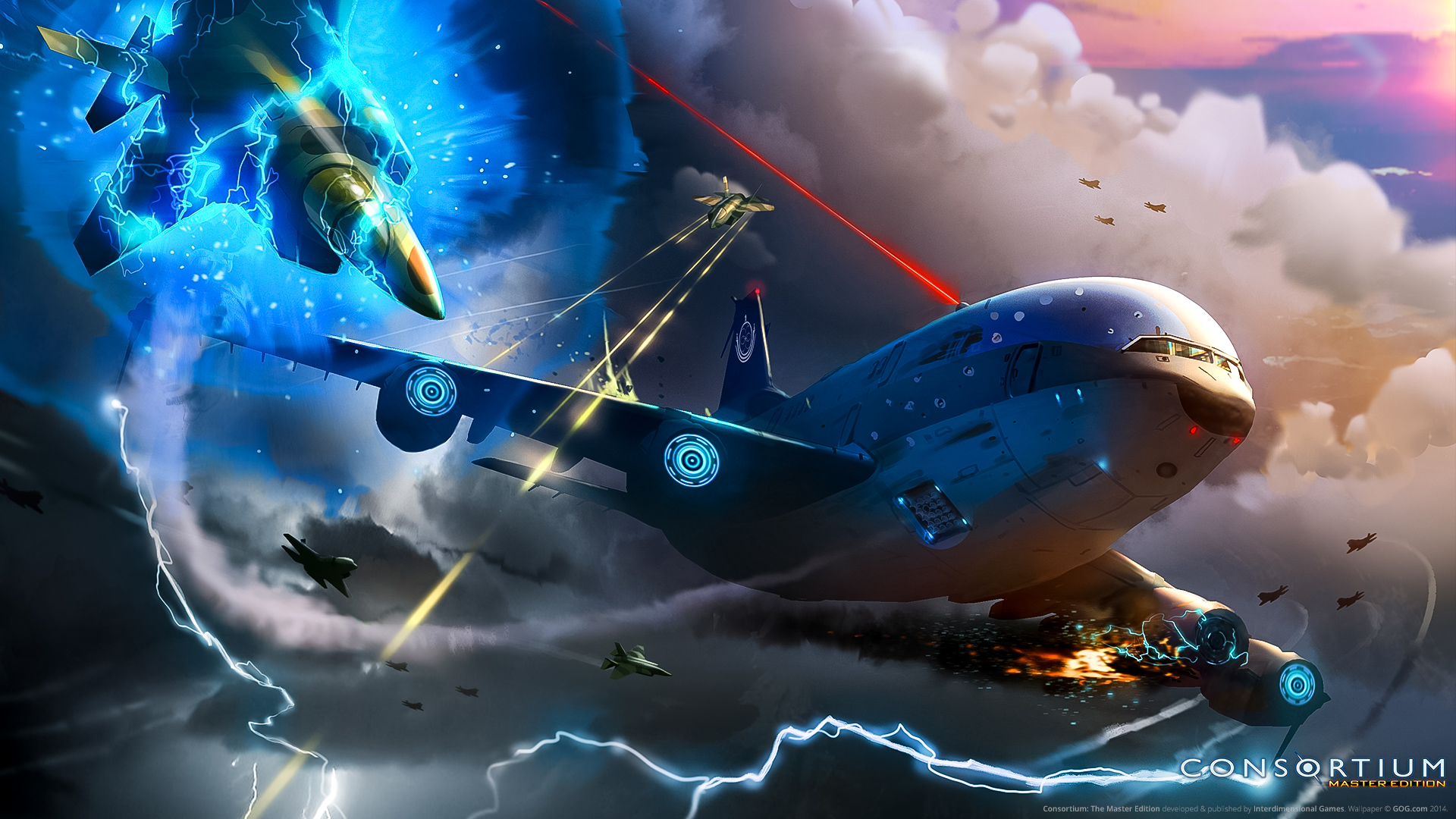 CONSORTIUM: Epic Aerial Battles HD Wallpaper - Video Game Action Unleashed