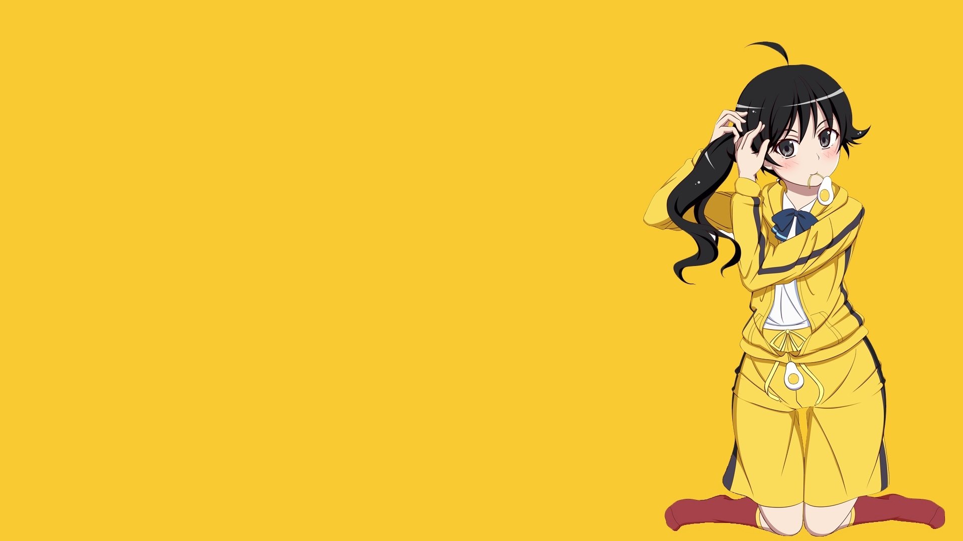 Monogatari Elegance — Yellow Track HD Wallpaper