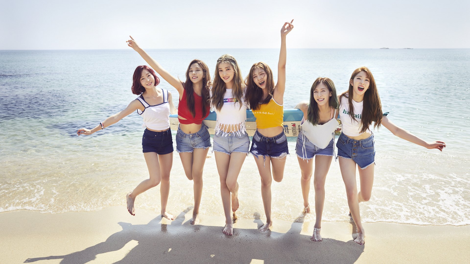 Laboum K-Pop Queens Shine Bright on Sunny Beach Waves