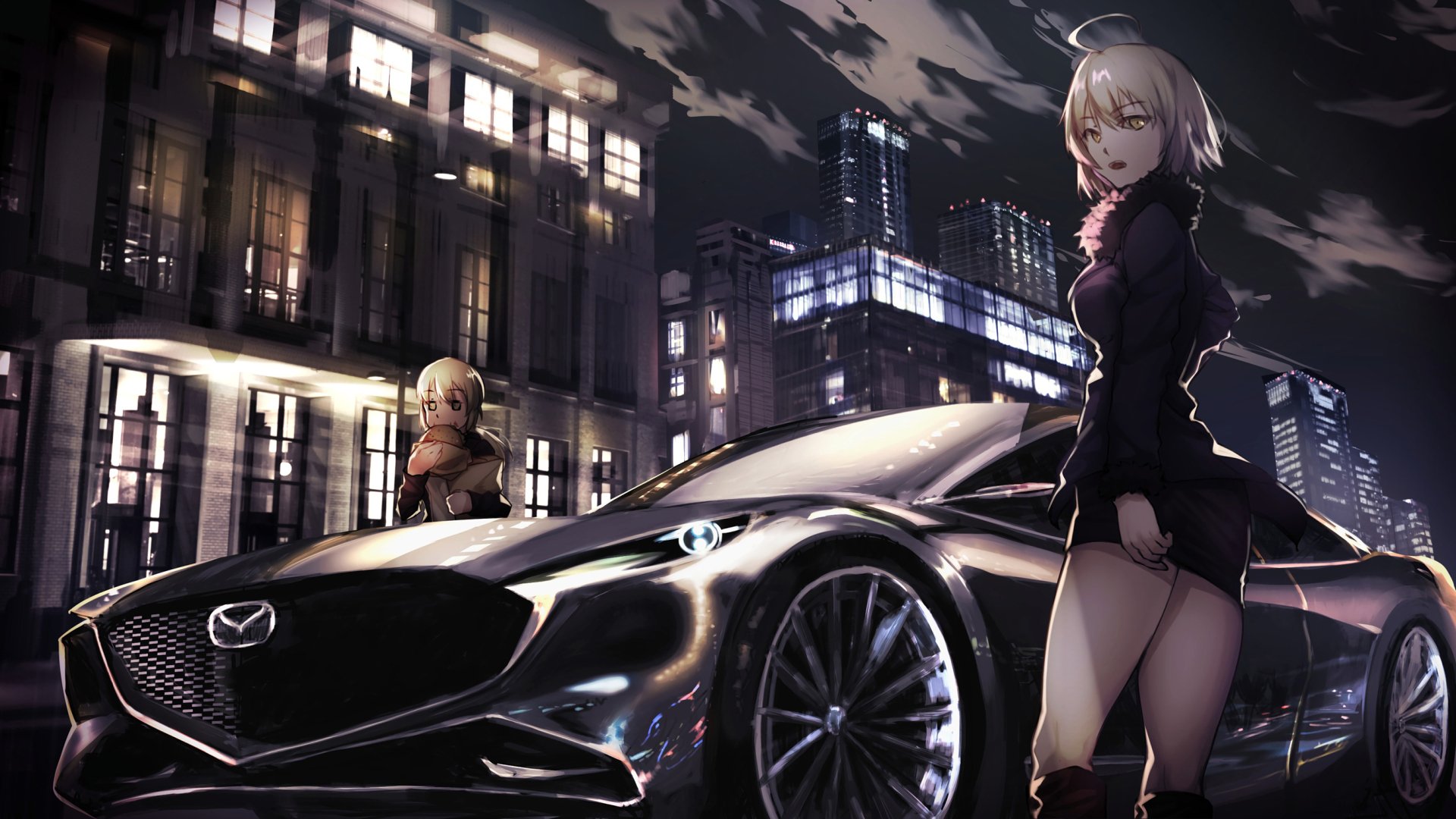 Fate/Grand Order Night Drive HD Wallpaper by 山折 | 2667x1500 | Wallpaper ...
