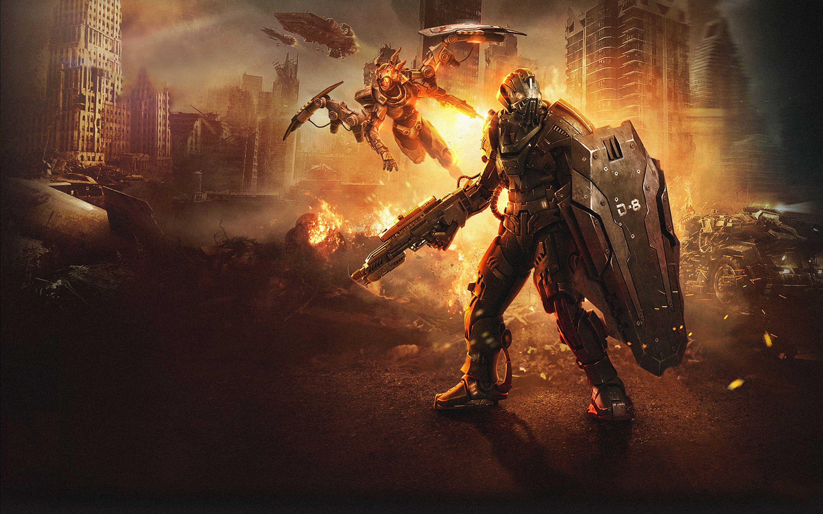 Download Armor Weapon Shield Futuristic Post Apocalyptic Sci Fi Warrior ...