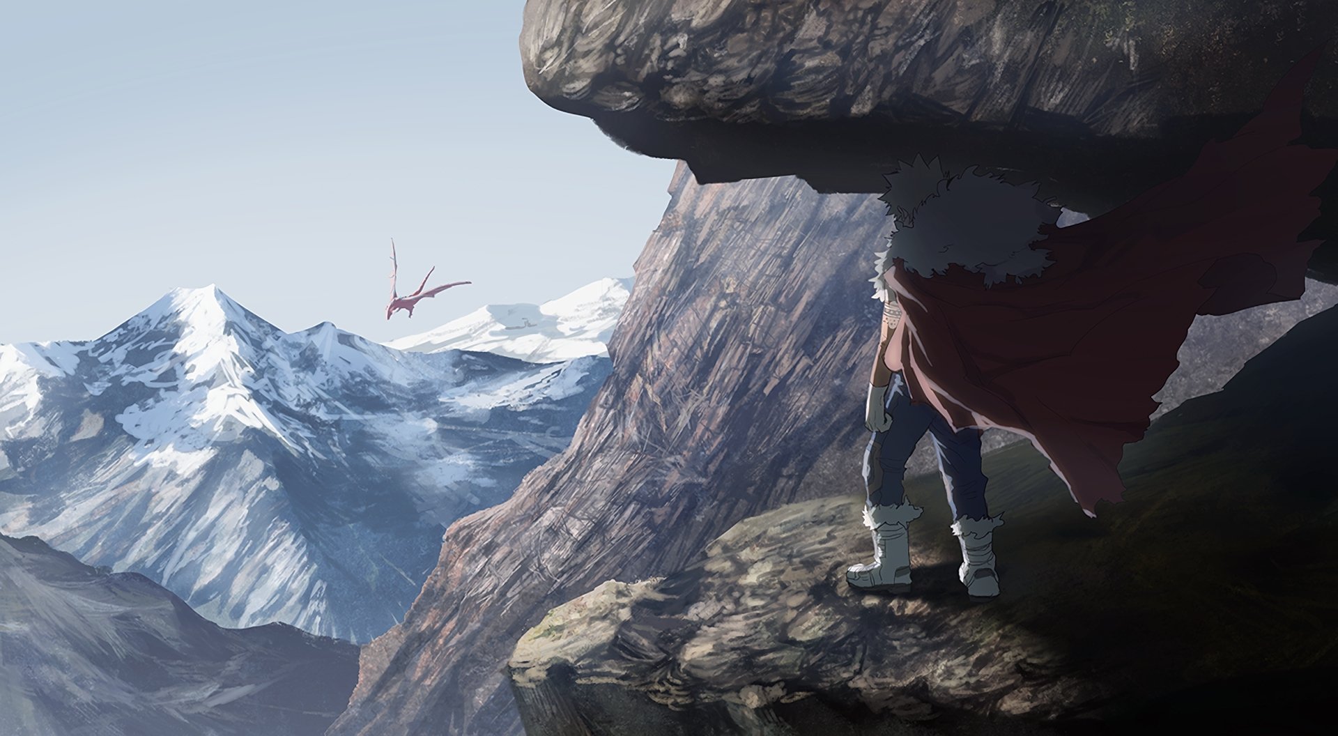 Katsuki Bakugou Epic Mountain HD Wallpaper