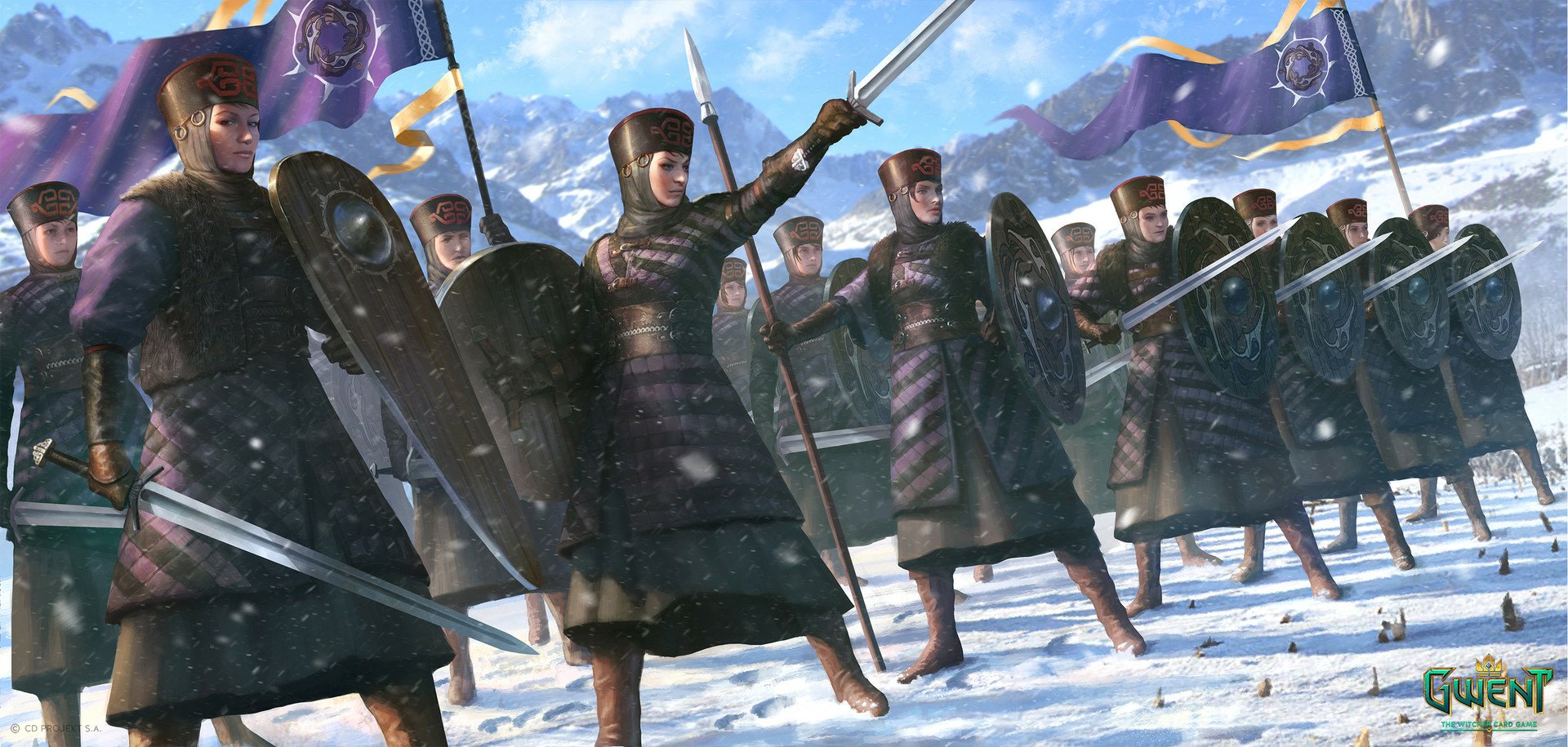 Gwent Warriors Assemble: Epic HD Wallpaper from The Witcher Card Game ...
