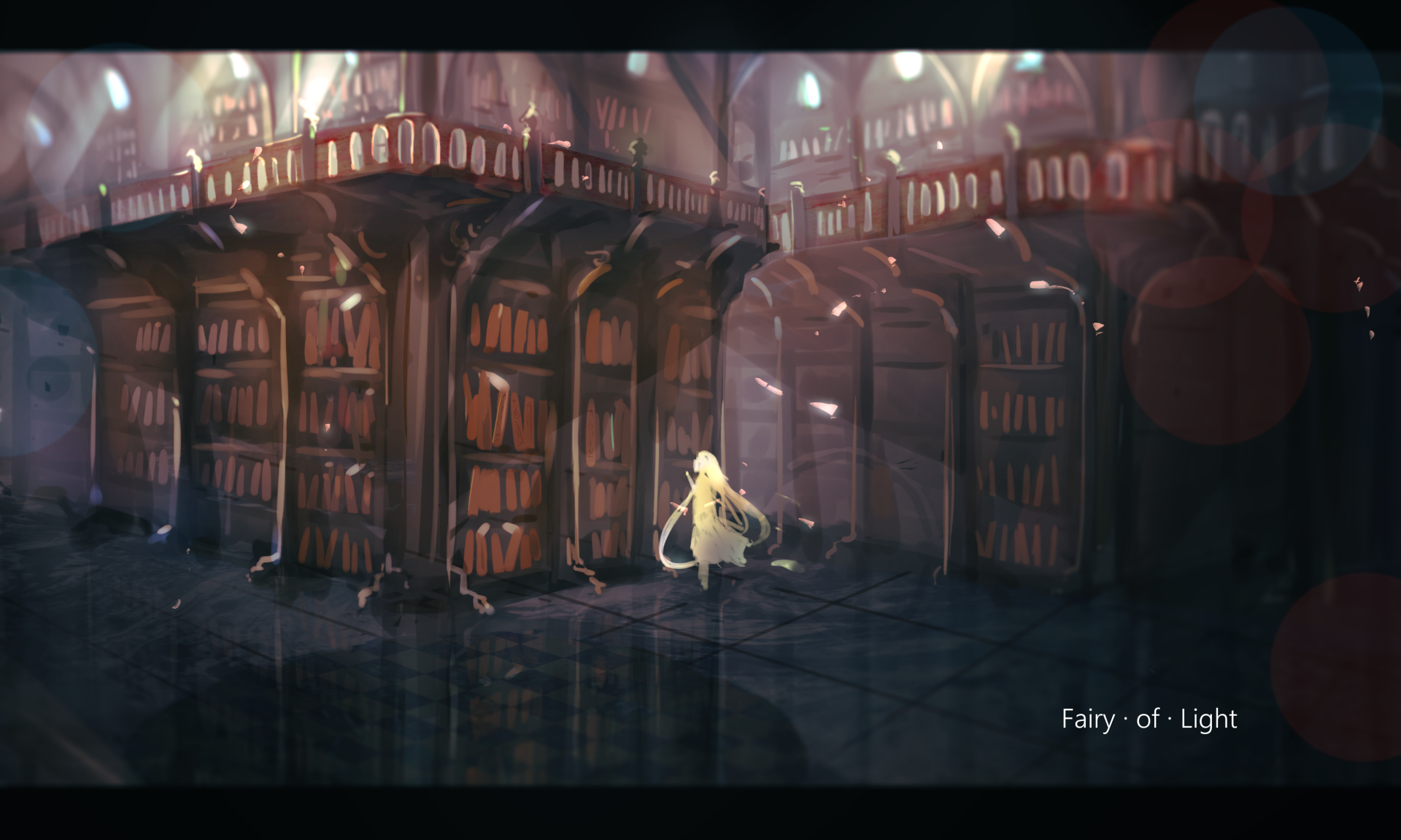 Download Library Anime Original HD Wallpaper by Hanakiyoshi