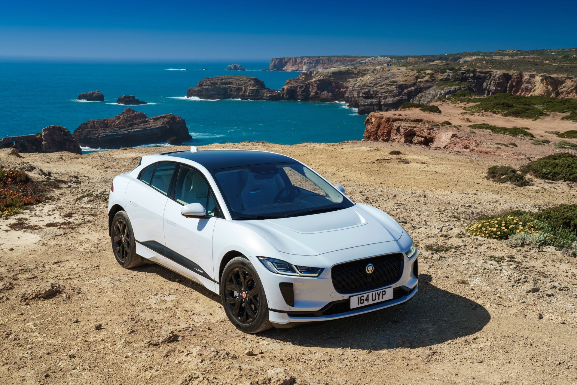 Download White Car Car Jaguar (Car) Vehicle Jaguar I-Pace 4k Ultra HD ...