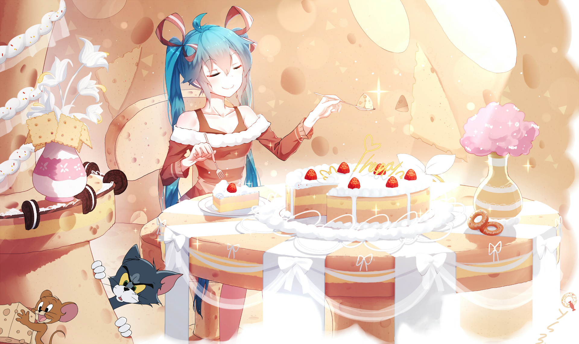 Hatsune Miku HD Wallpaper – Dreamy Vocaloid Anime Celebration by 千夜QYS3 ...