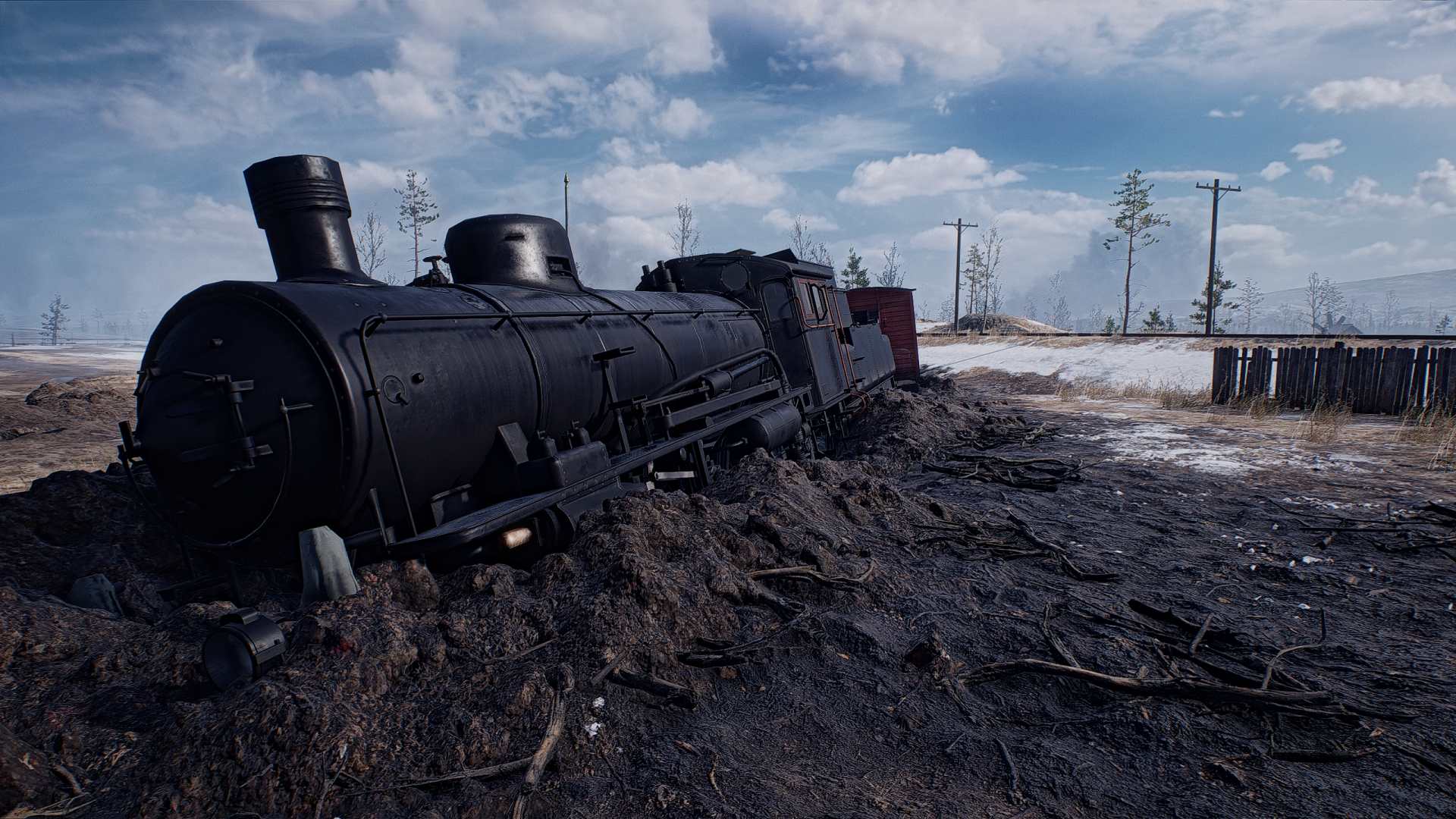 Download Train Snow Locomotive Video Game Battlefield 1 HD Wallpaper by ...