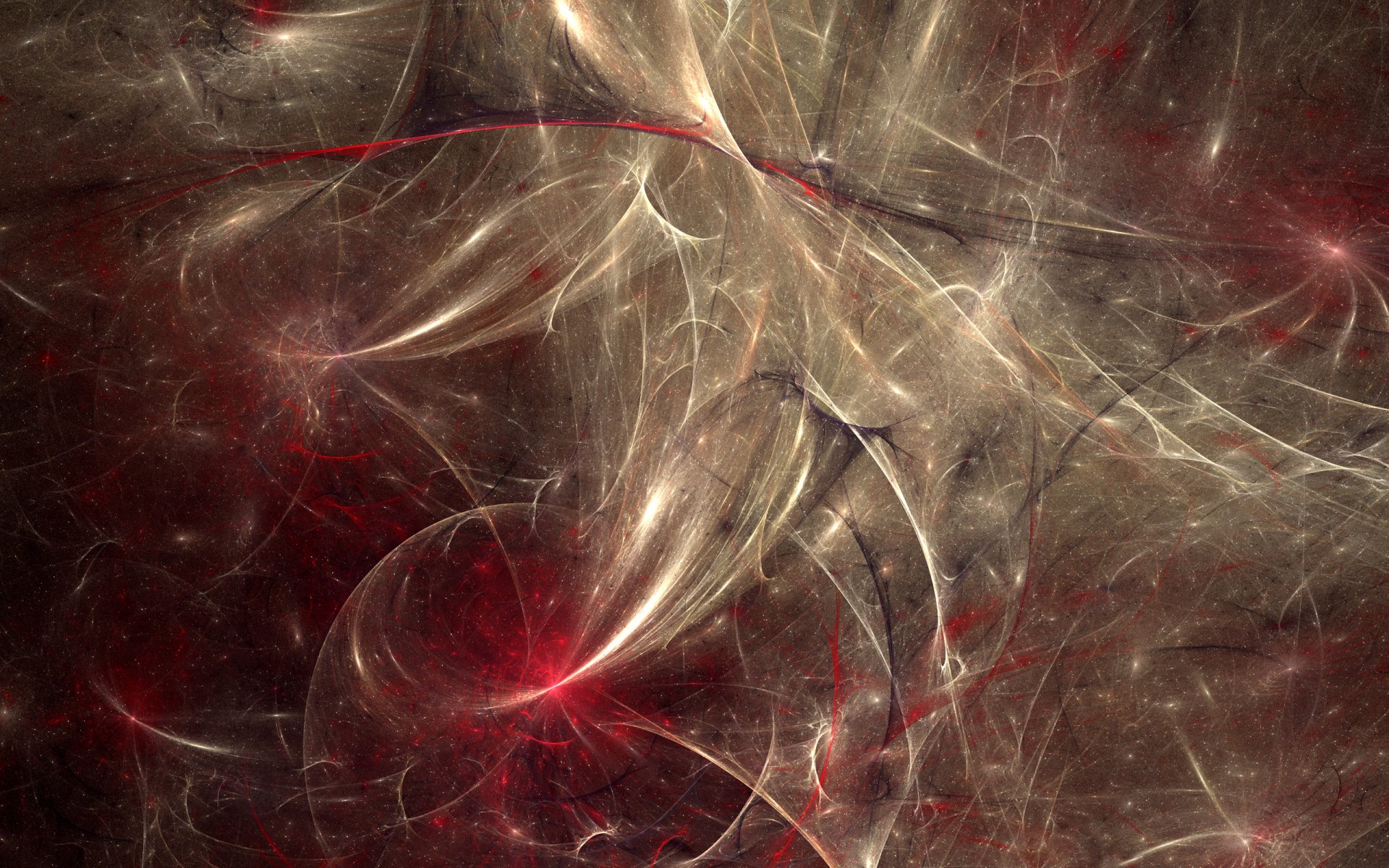 Red Fractal Dreams: Stunning HD Wallpaper