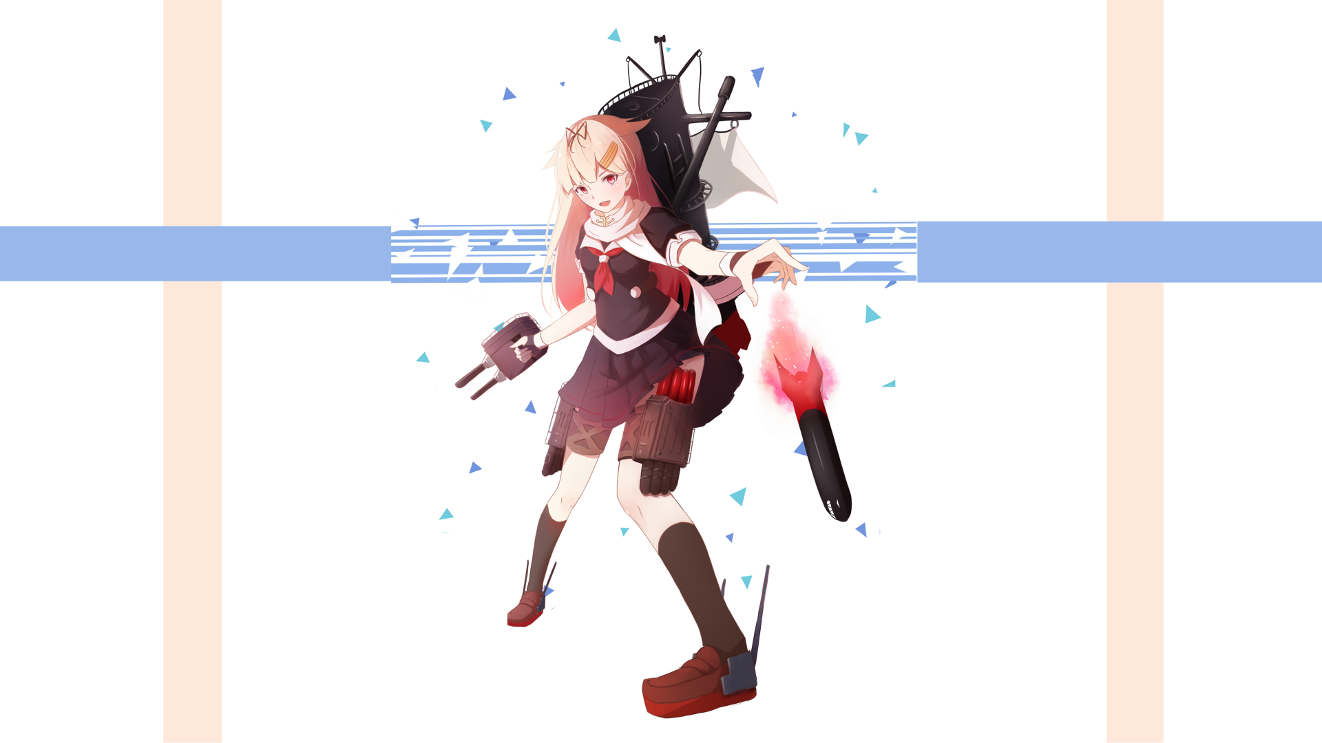 Download Rocket Smile Skirt Long Hair Yuudachi (Kancolle) Ship Pink ...