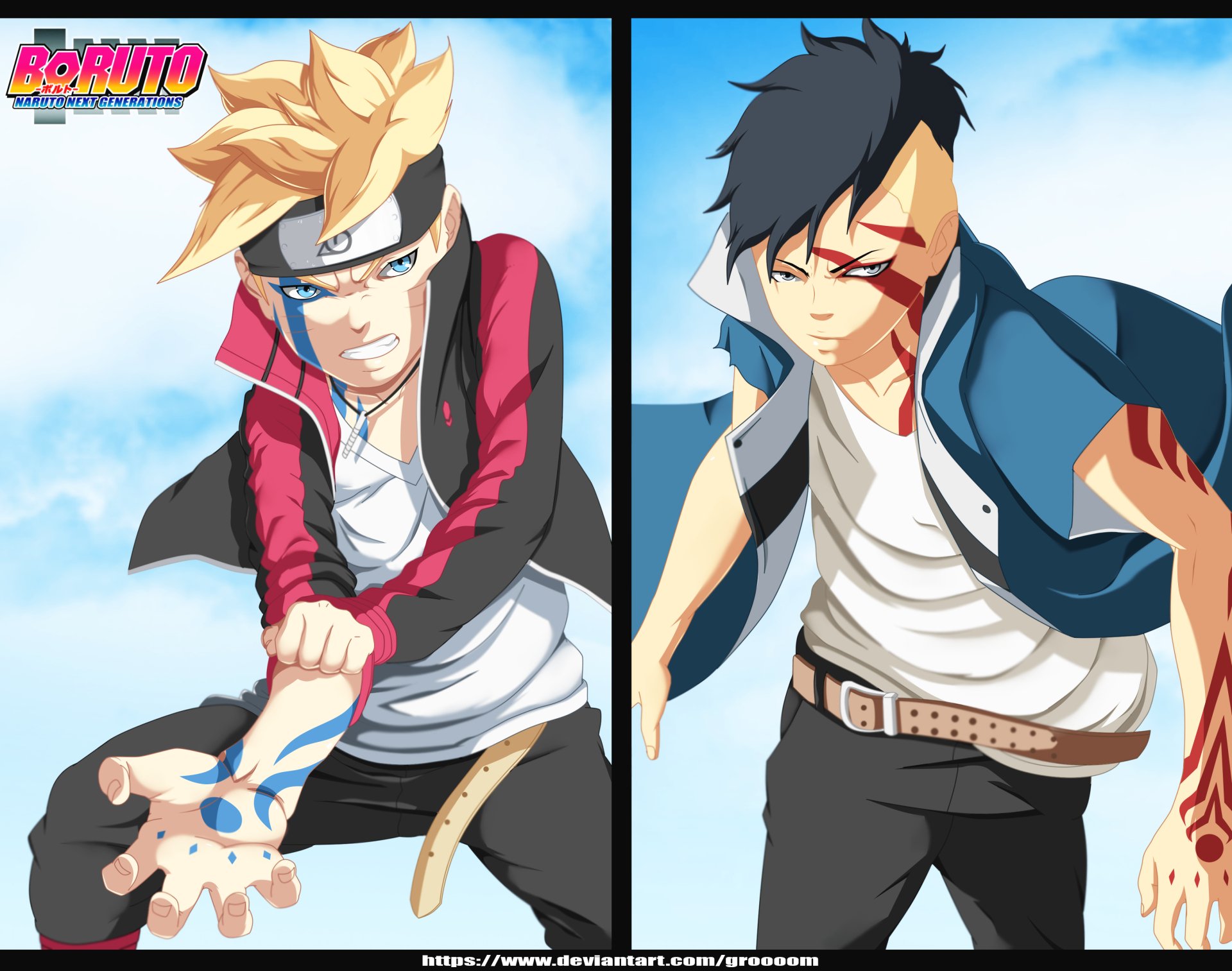 Boruto Uzumaki Epic Showdown – Stunning HD Anime Wallpaper by groooom