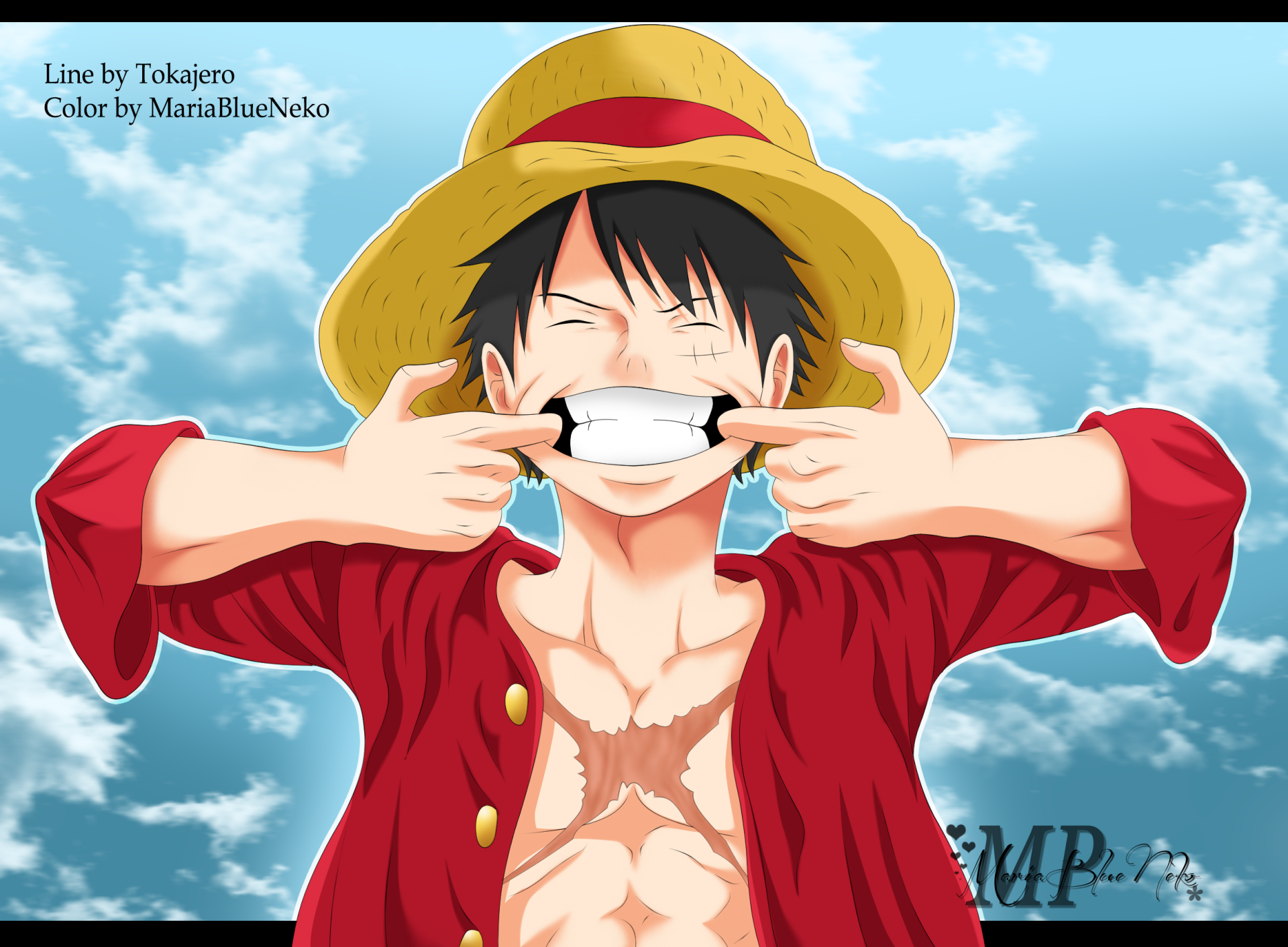 Download Monkey D. Luffy Anime One Piece HD Wallpaper by MariaBlueNeko ...