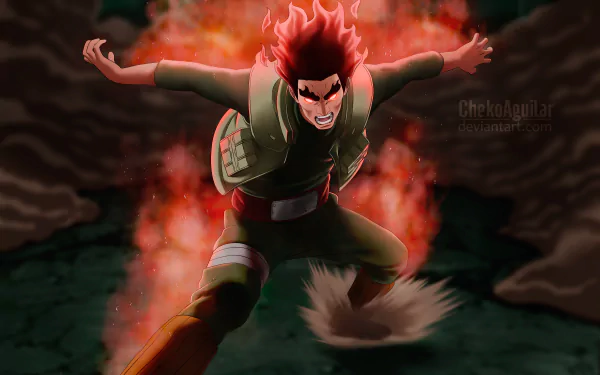 Might Guy Eight Gates HD Wallpaper by HikariNoGiri