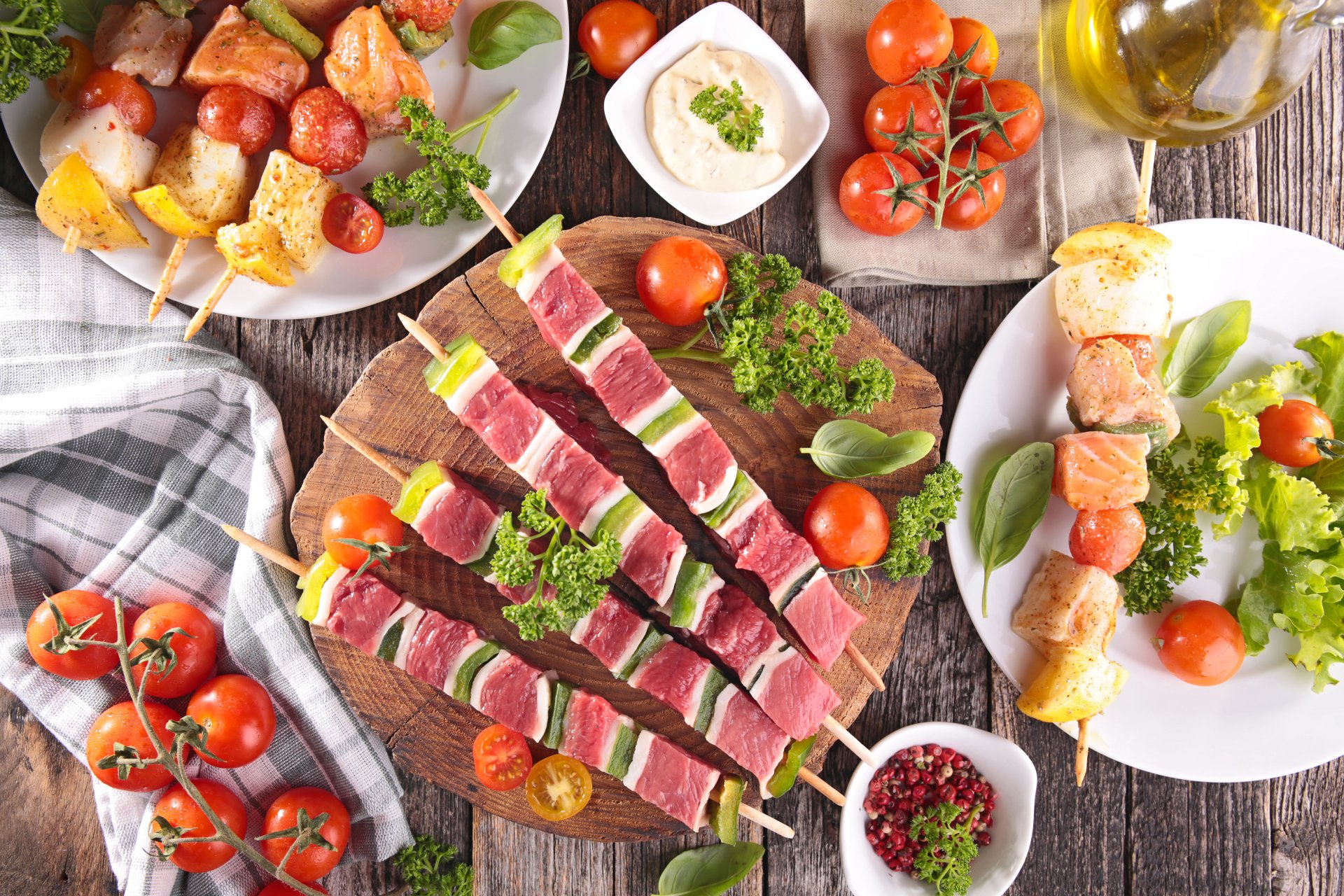 Download Tomato Meat Still Life Food Barbecue 4k Ultra HD Wallpaper