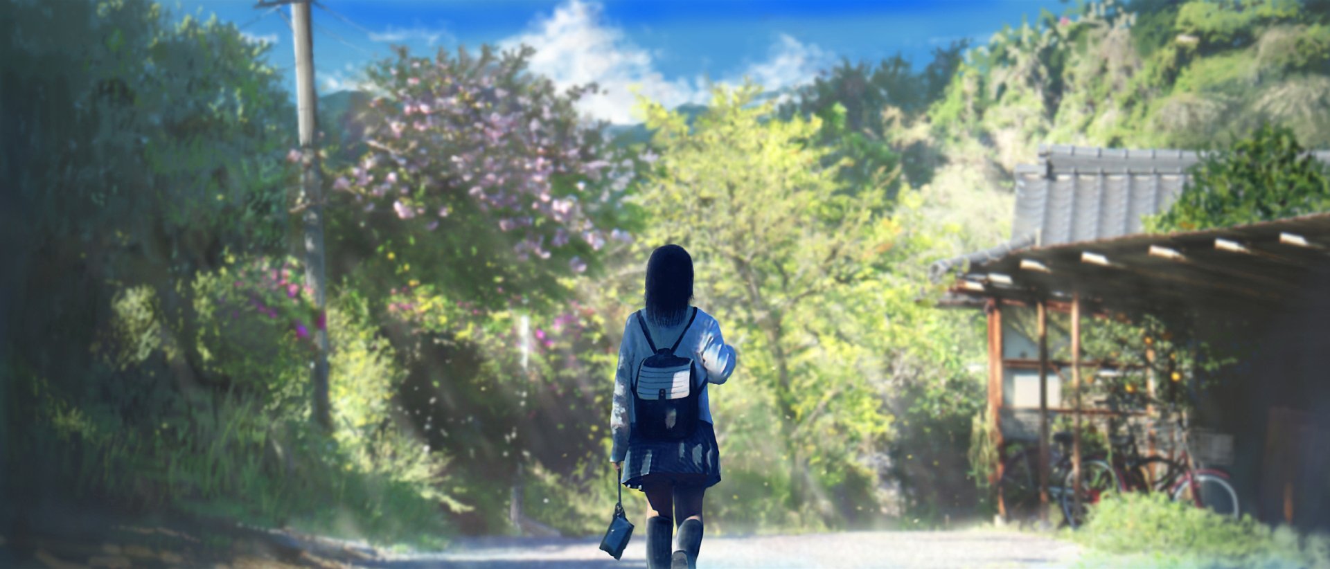 Serene Path - Original Anime HD Wallpaper by Ryo Tagami