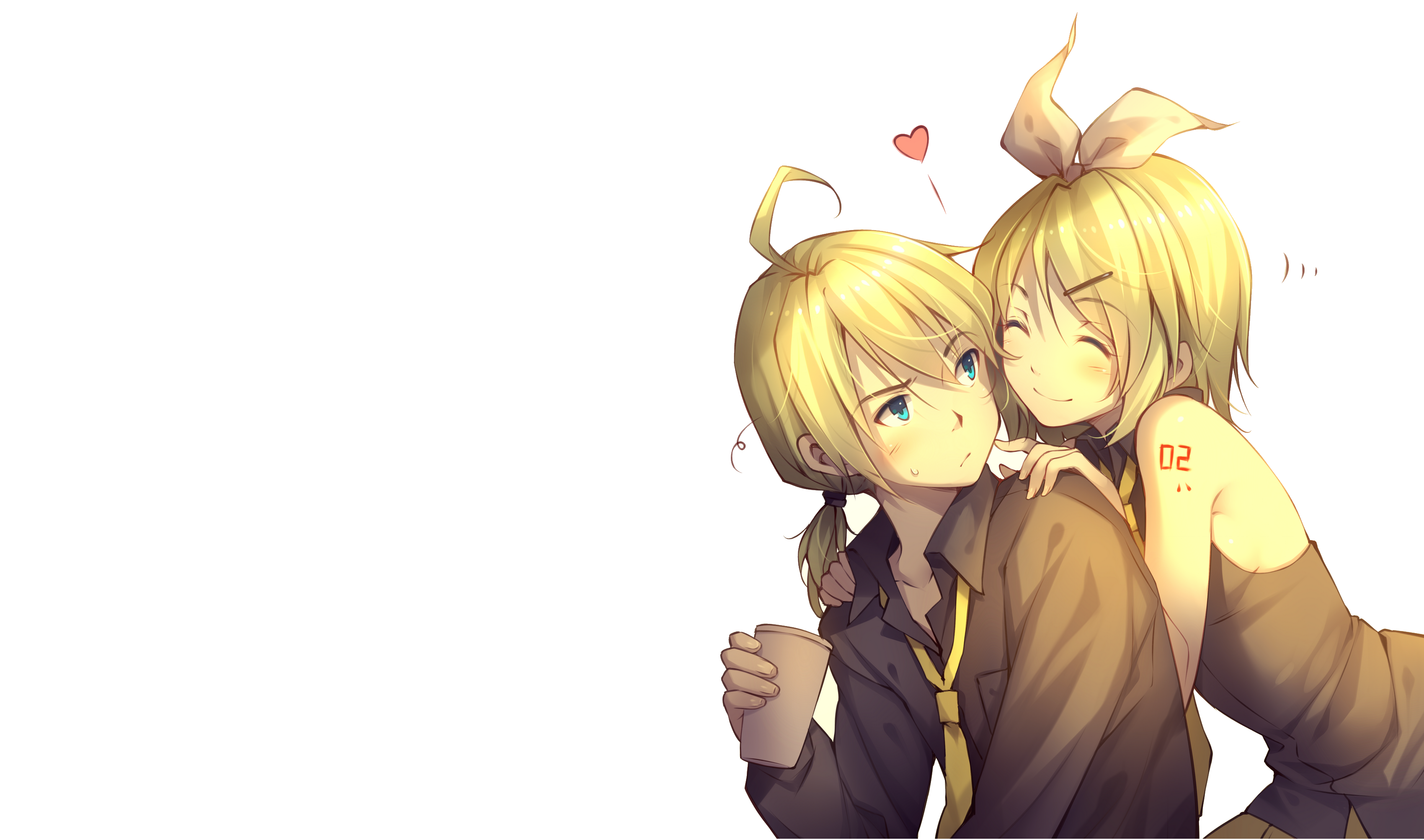HD Kagamine Twin Vocaloid Wallpaper by TID