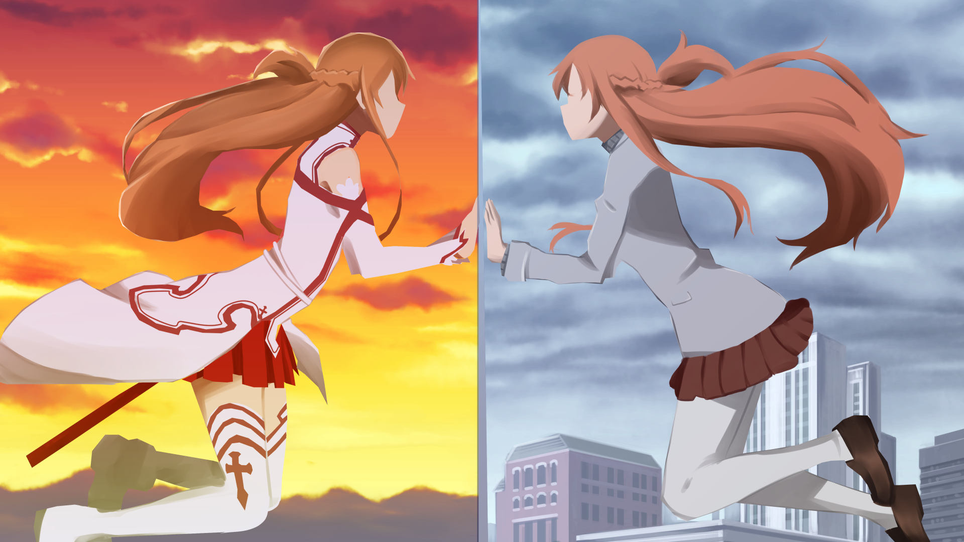 Asuna - Sword Art Online by Yuki-Neh | 1920x1080 | Wallpaper Abyss