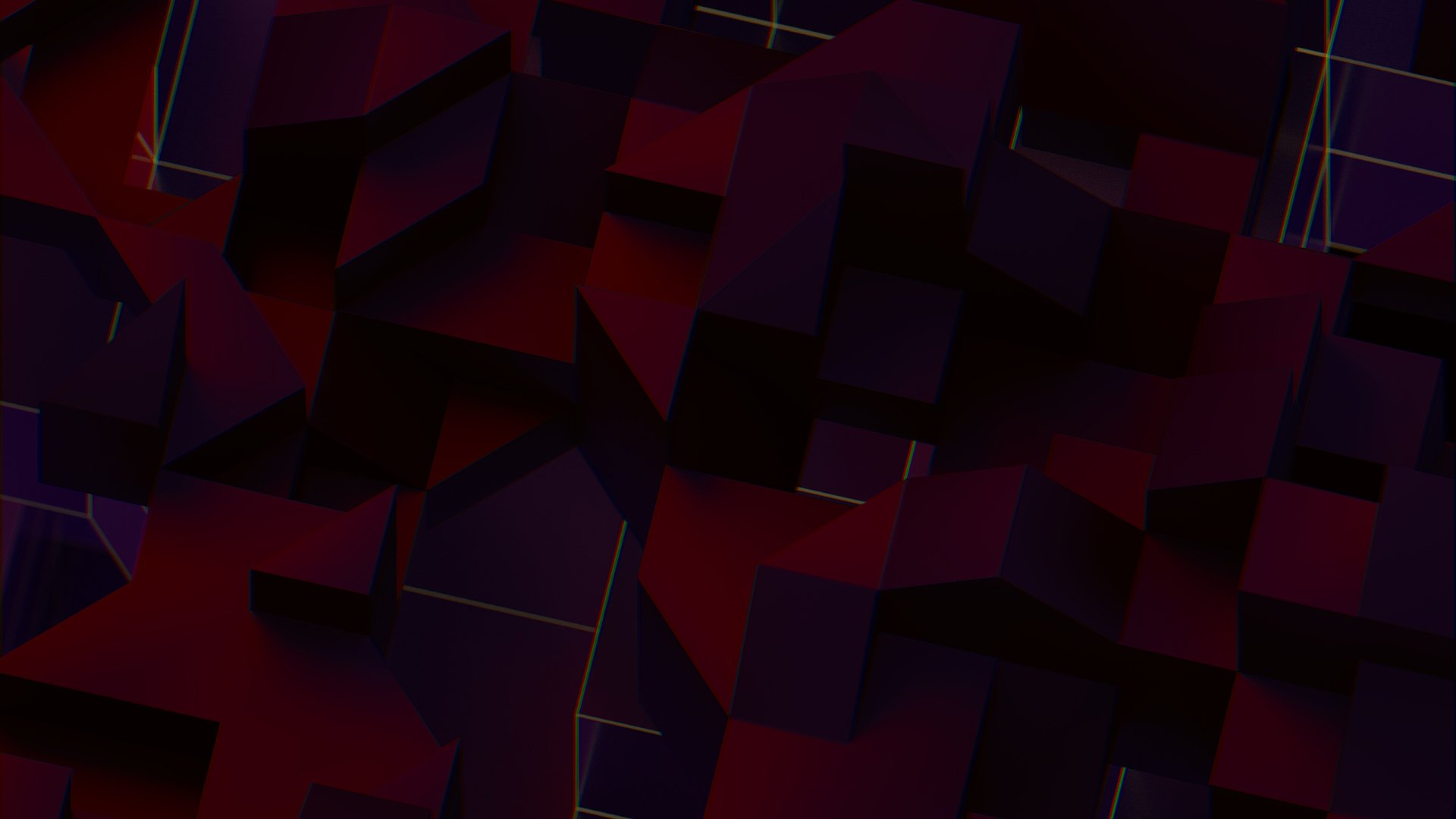 Download Dark Shapes Abstract 3D HD Wallpaper