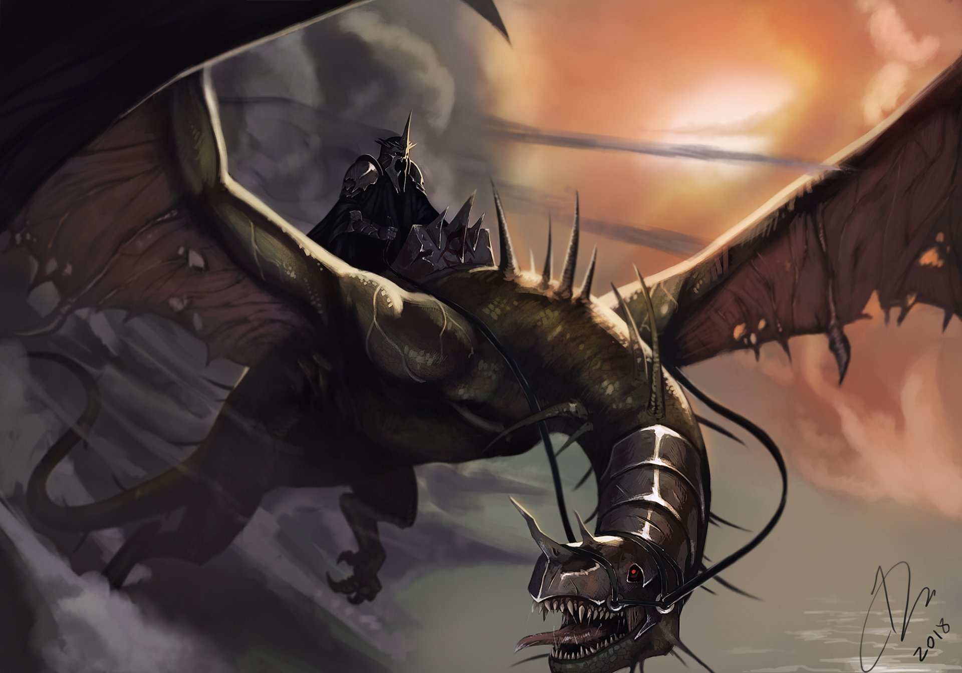 Nazgûl's Dark Flight: Stunning HD Fantasy Creature from The Lord of the ...