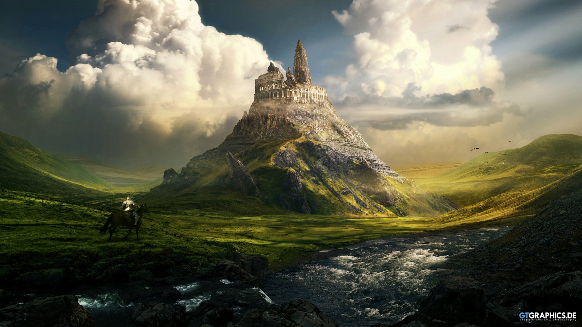 Download Fantasy Building HD Wallpaper by Tobias Roetsch