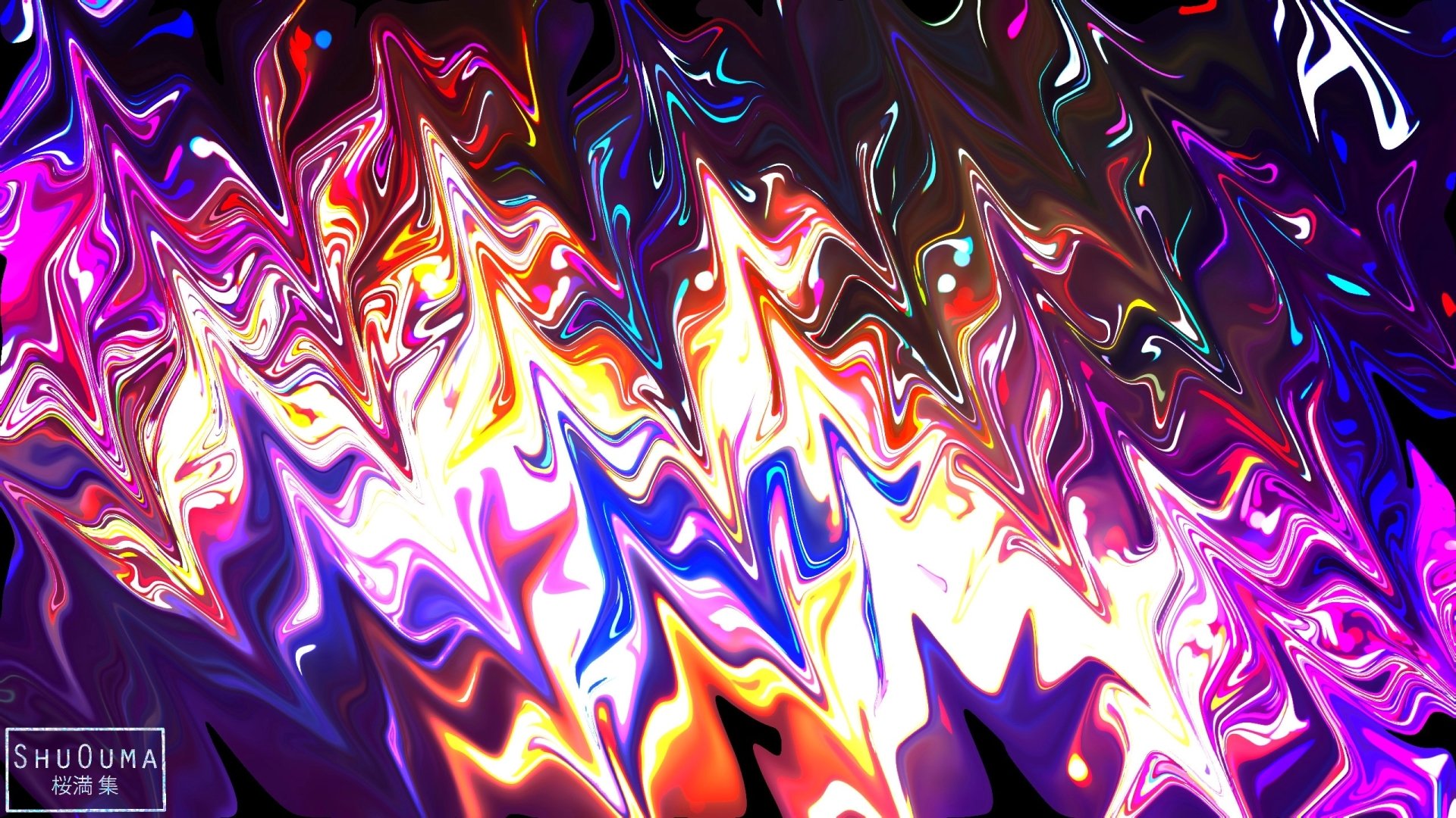 Color Surge Abstract HD Wallpaper by ShuOuma