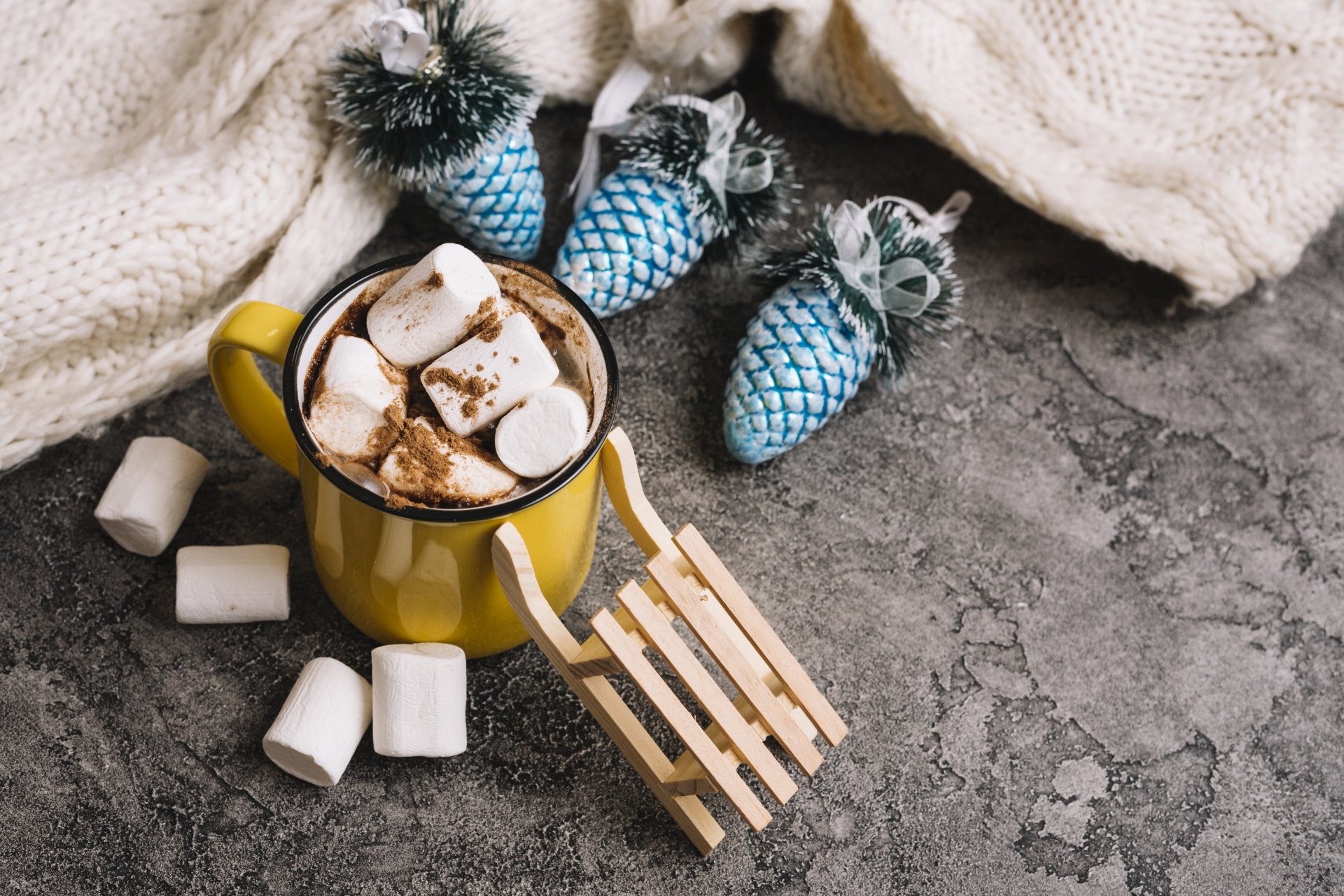 Cozy 5K Ultra HD Marshmallow‑Topped Hot Chocolate Mug | 7360x4912 ...