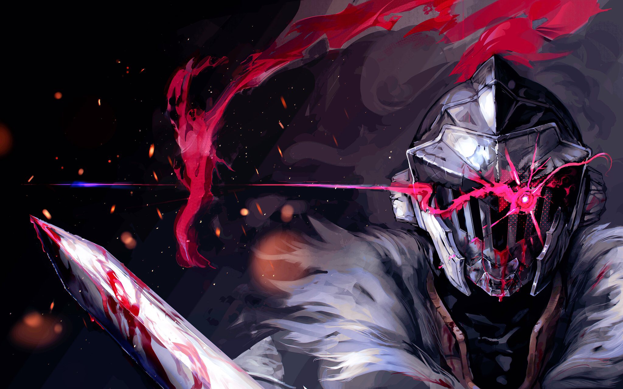 Goblin Slayer Bloodied Helm HD Wallpaper By goblin-slayer-bloodied-helm-hd-wallpaper-by