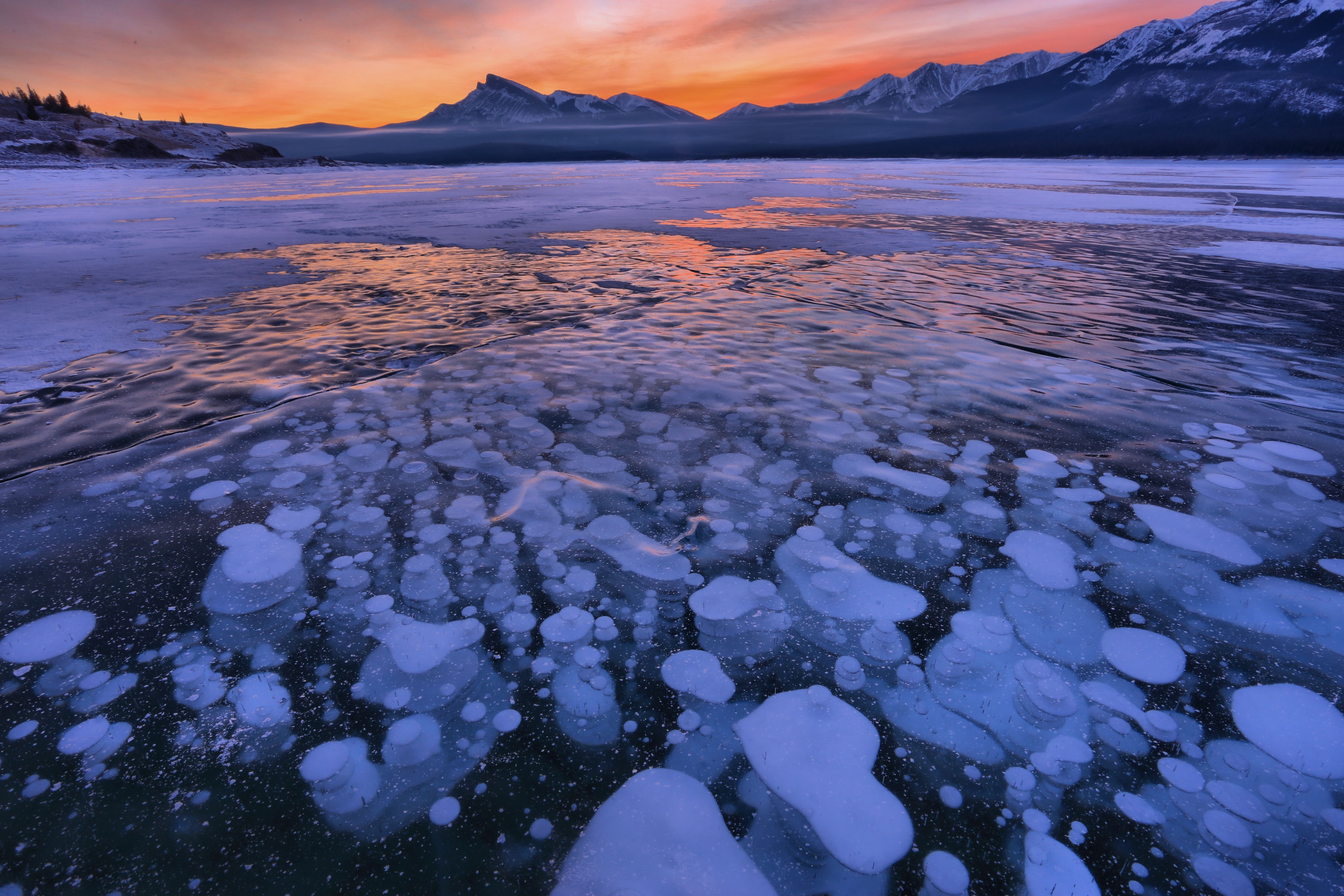 Download Nature Winter Lake Ice 4k Ultra HD Wallpaper