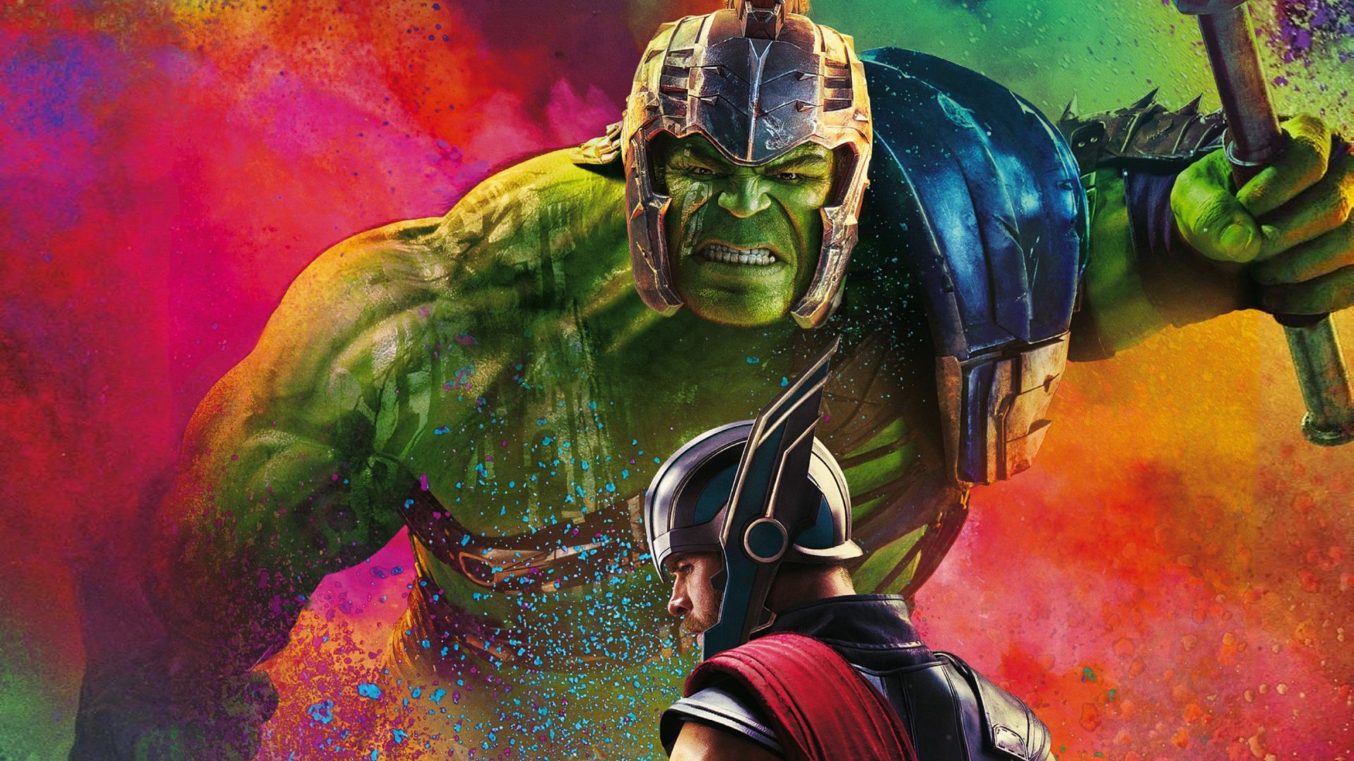 Thor and Hulk Clash - HD Wallpaper from Thor: Ragnarok