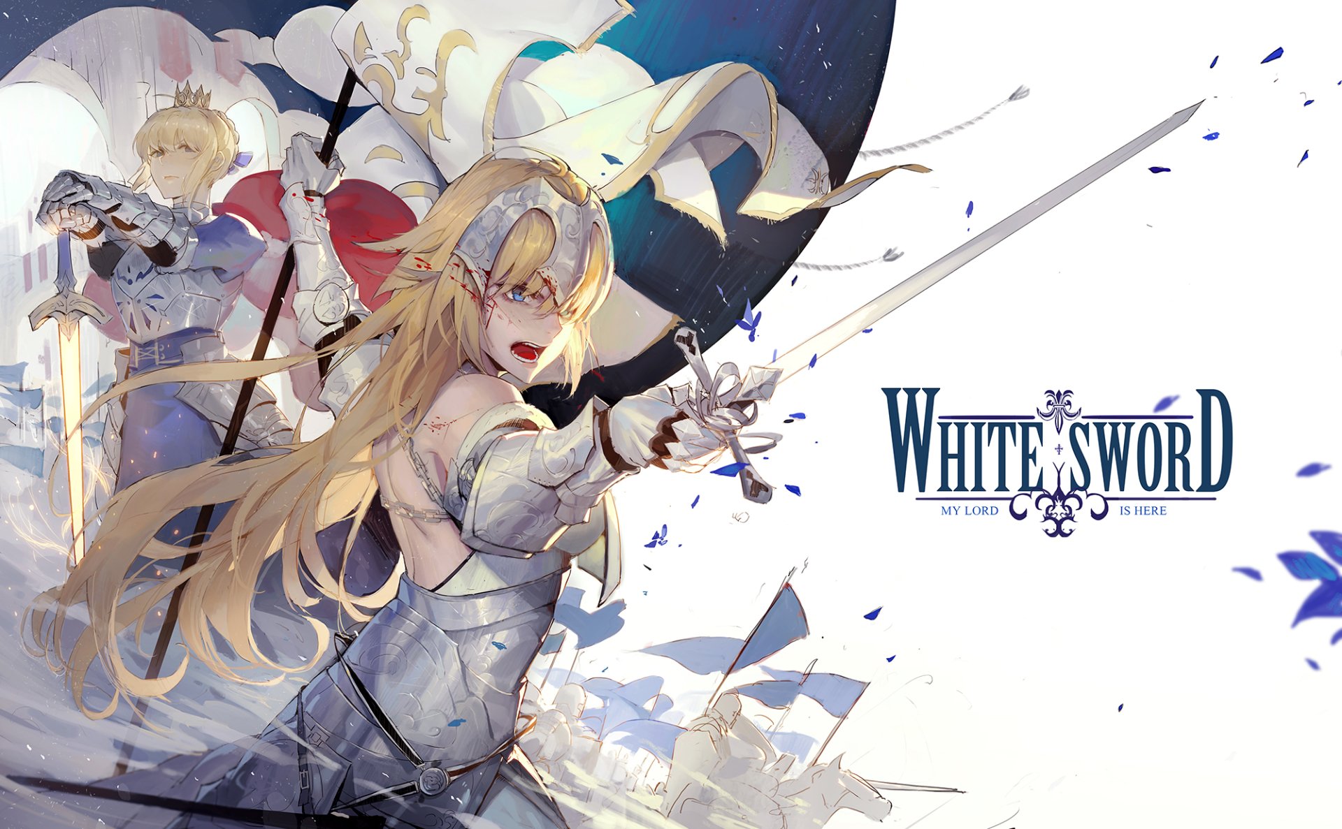 Ruler & Saber Unite: Artoria and Jeanne’s Excalibur Battle HD Wallpaper ...