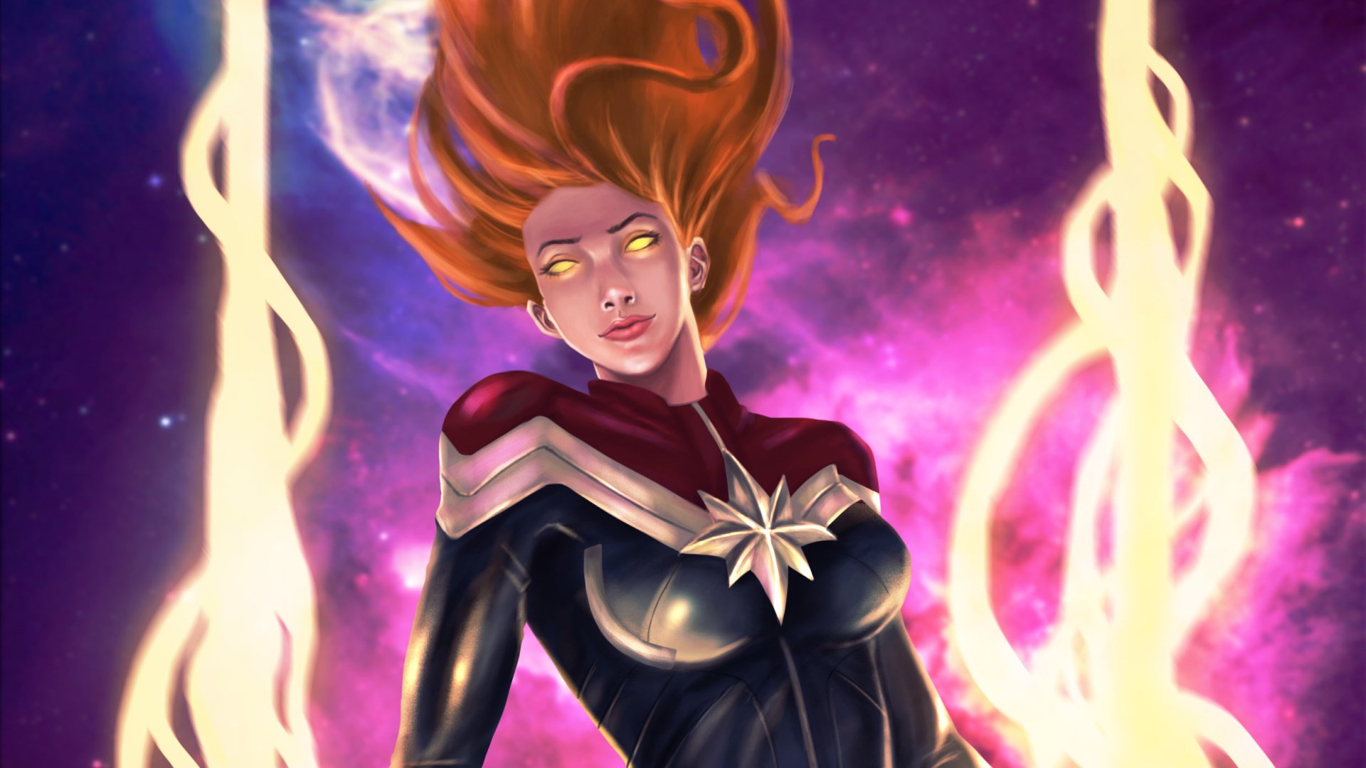 Download Comic Captain Marvel HD Wallpaper by Niko Kurniawan Pratama