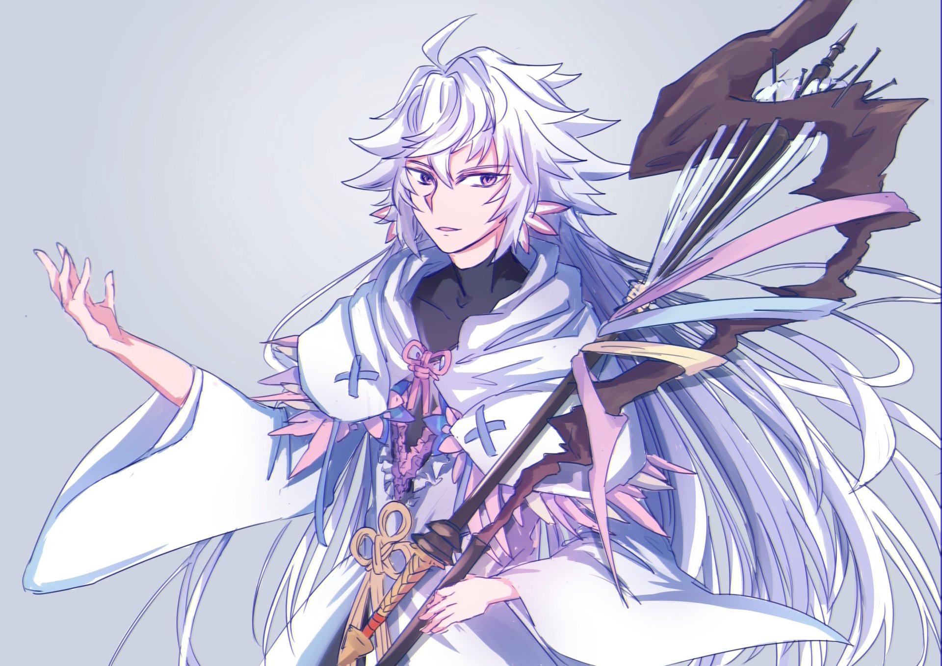 Merlin Fate/Grand Order HD Anime Wallpaper - Mystical Sorcerer Magic by ...