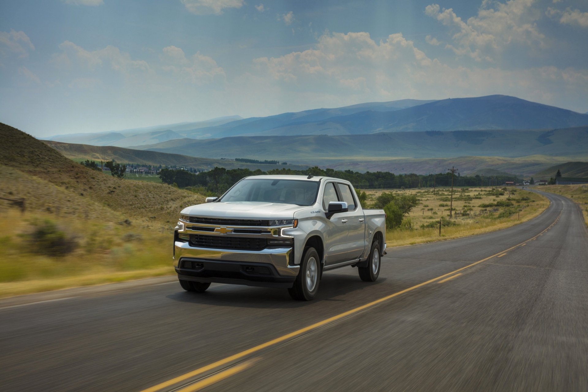 Download Silver Car Car Chevrolet Vehicle Chevrolet Silverado HD Wallpaper