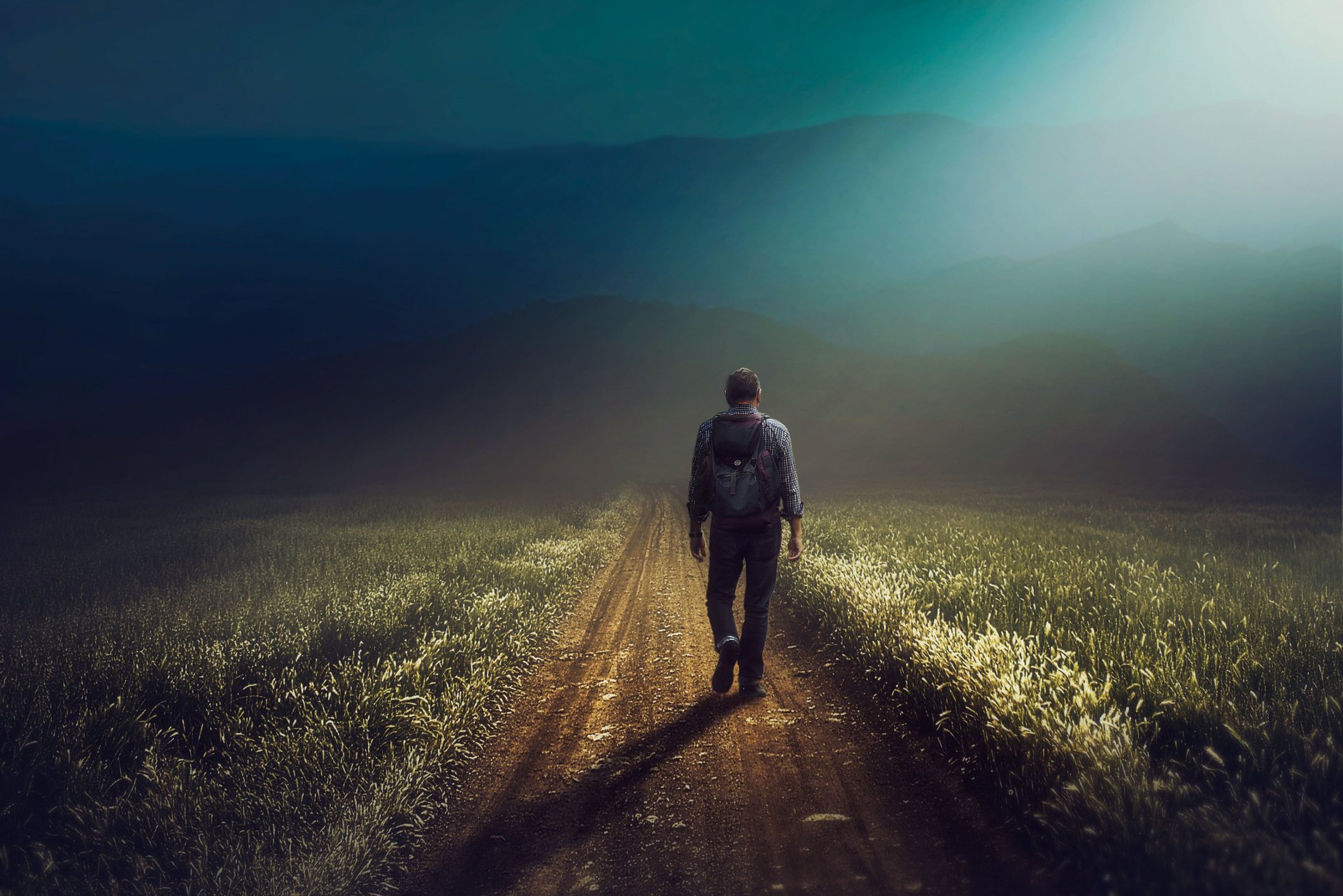 Solitary Wanderer — 2K Quad HD Fantasy Wallpaper