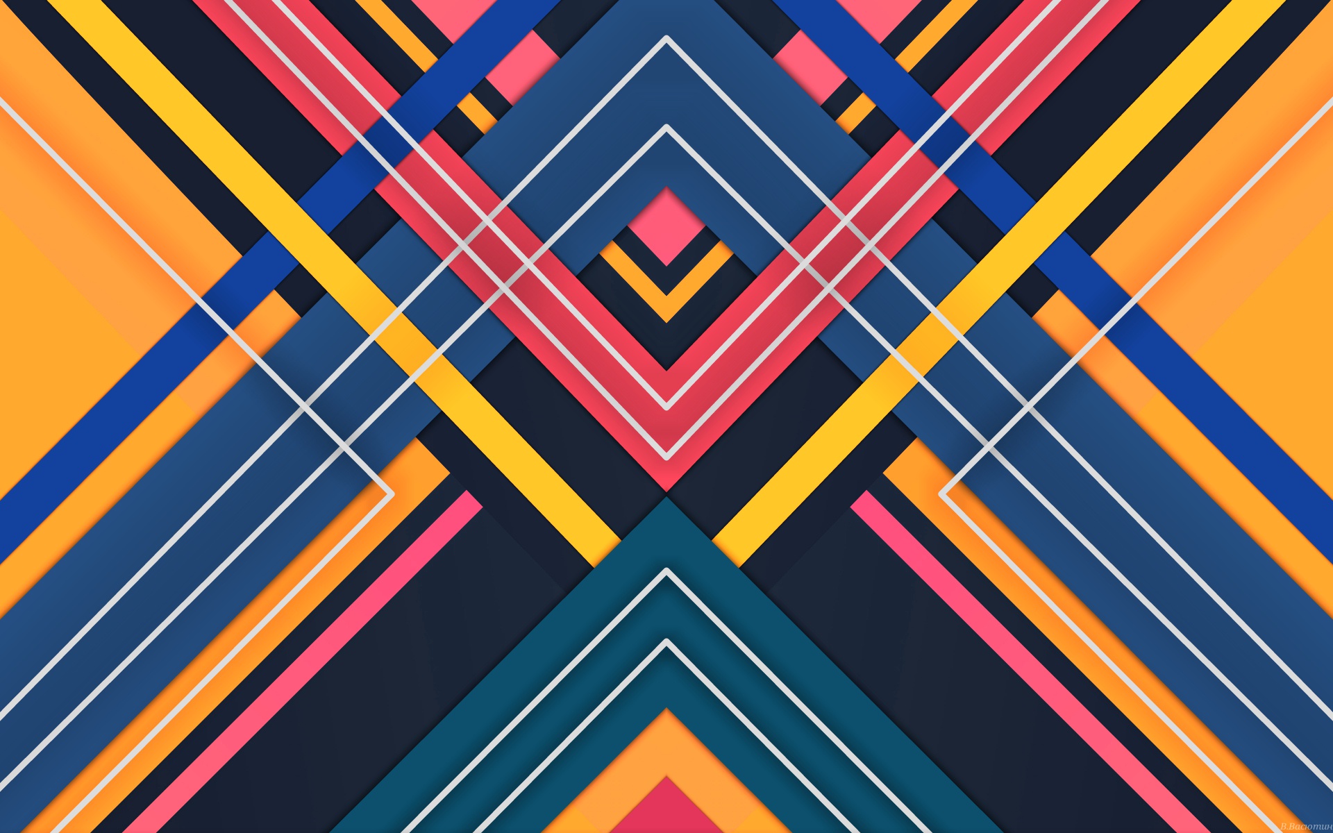 Download Lines Colors Abstract Geometry HD Wallpaper