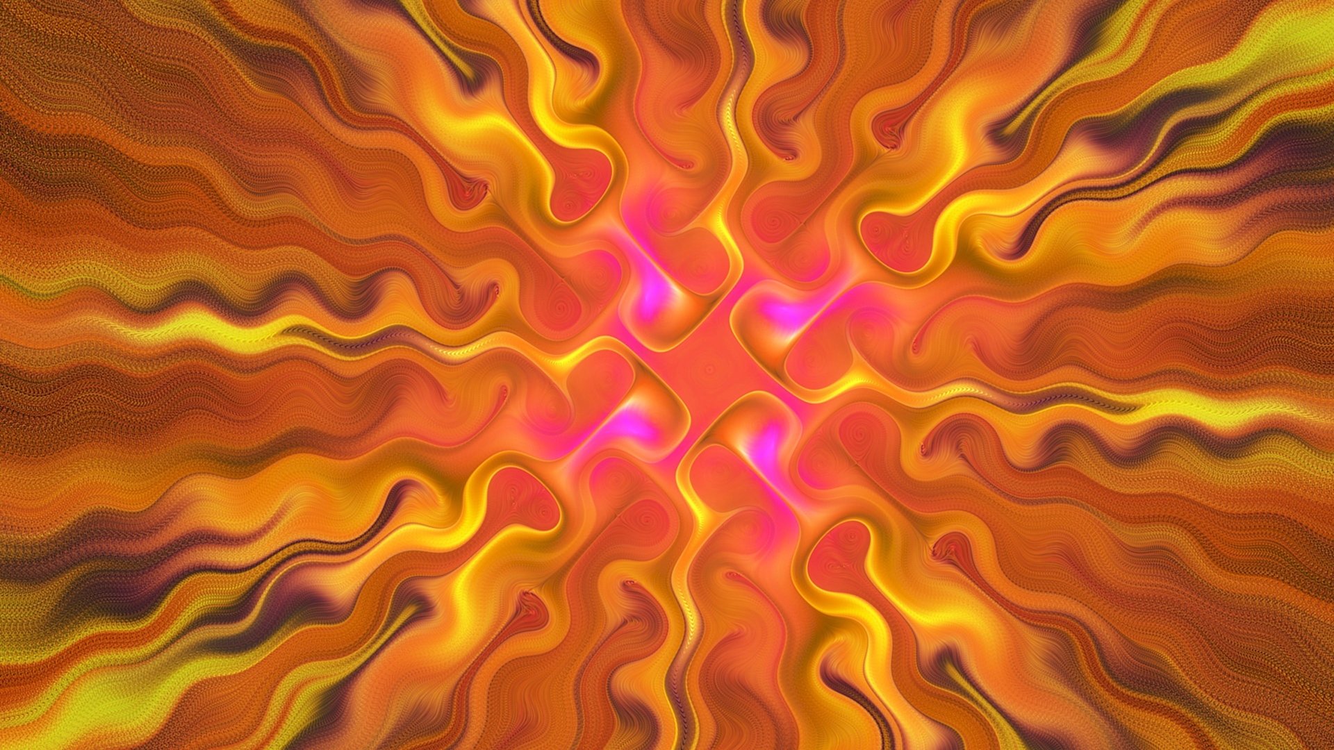 Download Yellow Abstract Fractal 4k Ultra HD Wallpaper | 3840x2160 ...