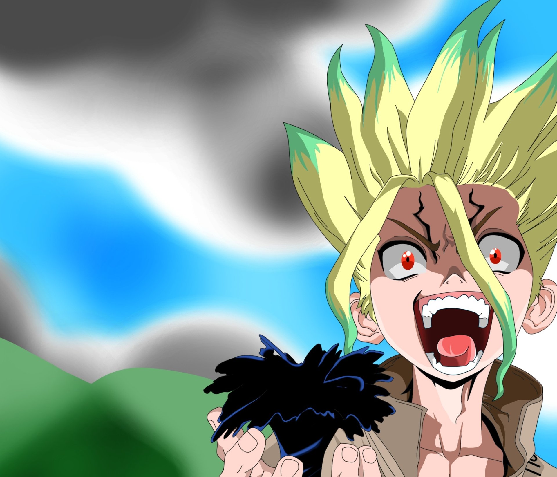 Download Senku Ishigami Anime Dr. Stone HD Wallpaper by Adrian Vikman ...
